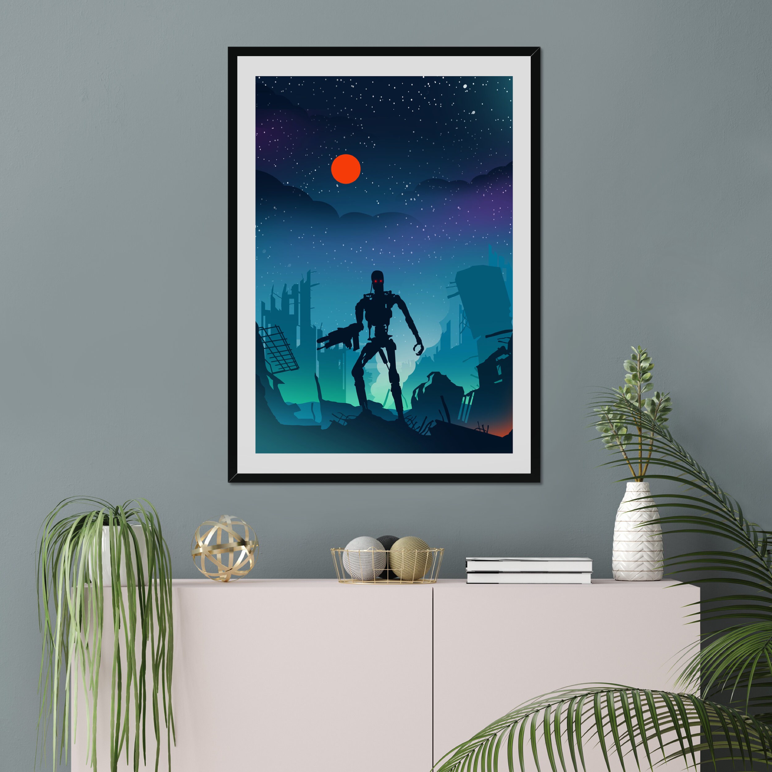 Terminator Minimalist Art Print Poster - Etsy