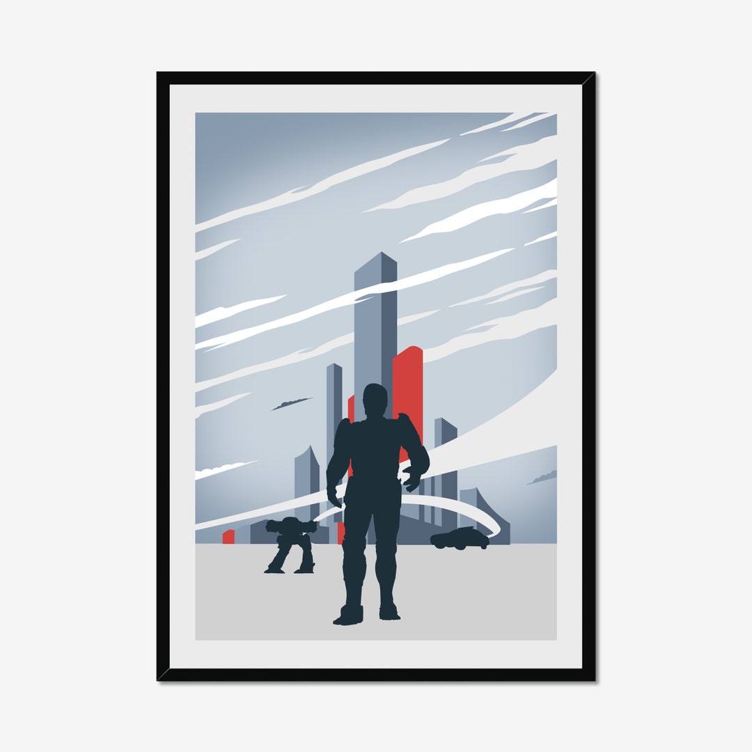 Robocop Minimalist Art Print Poster - Etsy