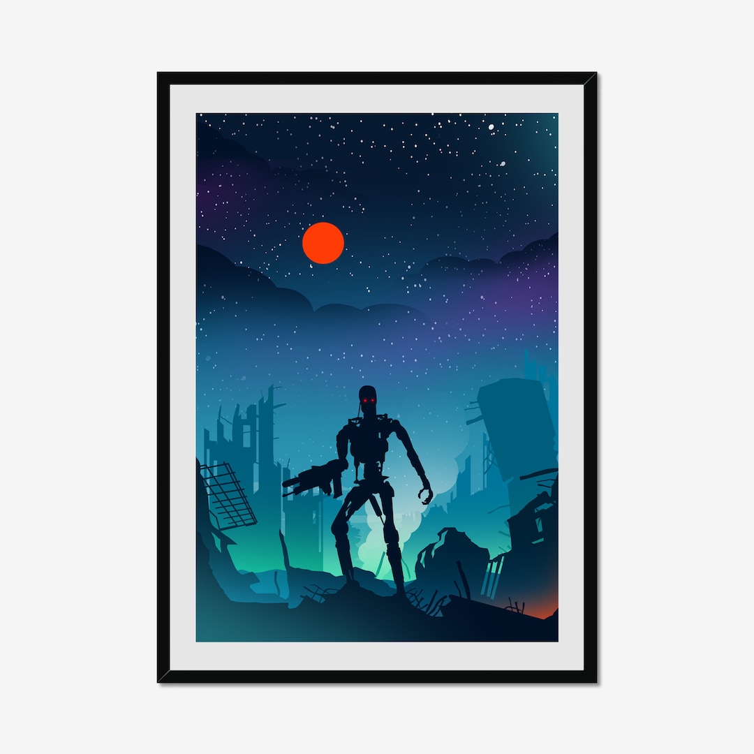 Terminator Minimalist Art Print Poster - Etsy
