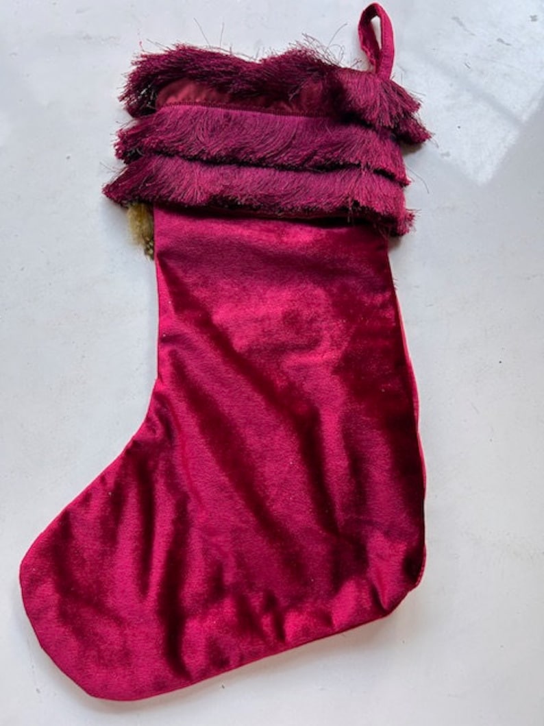 Snowburst Stocking Star Sparkle Velvet Christmas Stocking, Swarovski ...
