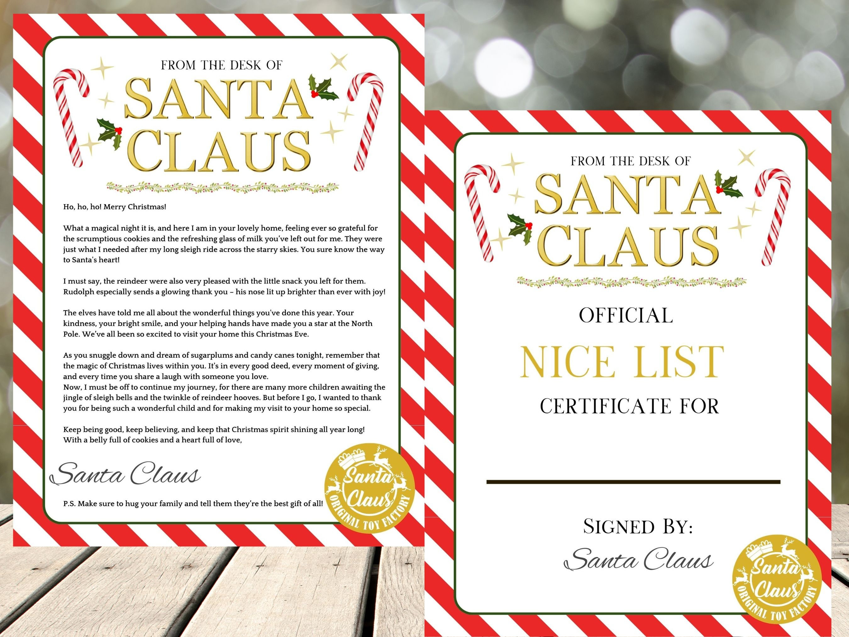 Letter From Santa, Secret Santa Ideas, Santa Letters, Nice List ...