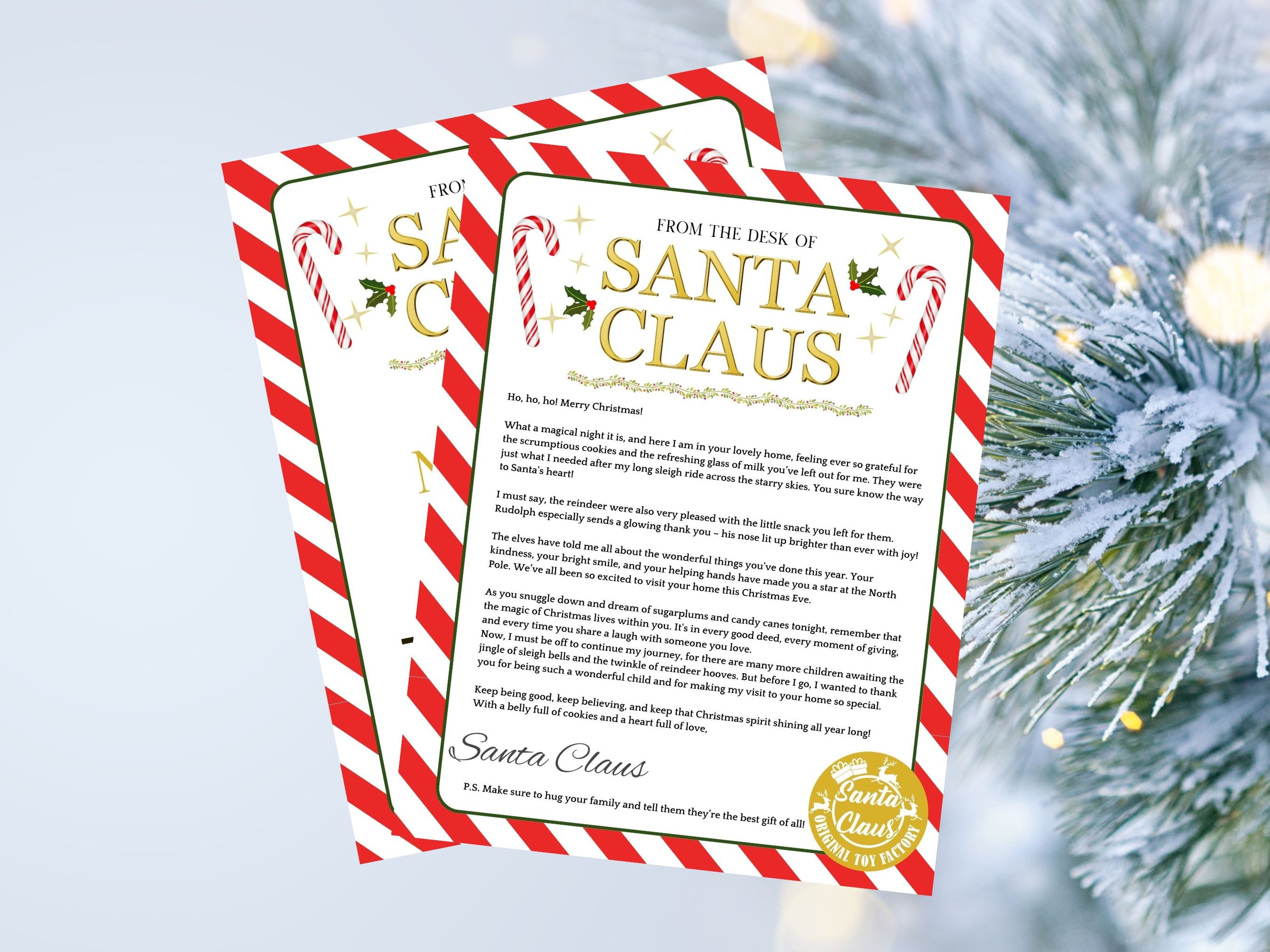 Letter From Santa, Secret Santa Ideas, Santa Letters, Nice List ...