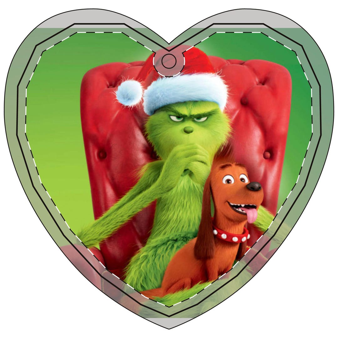 Grinch Crystal Glass Ornament - Etsy