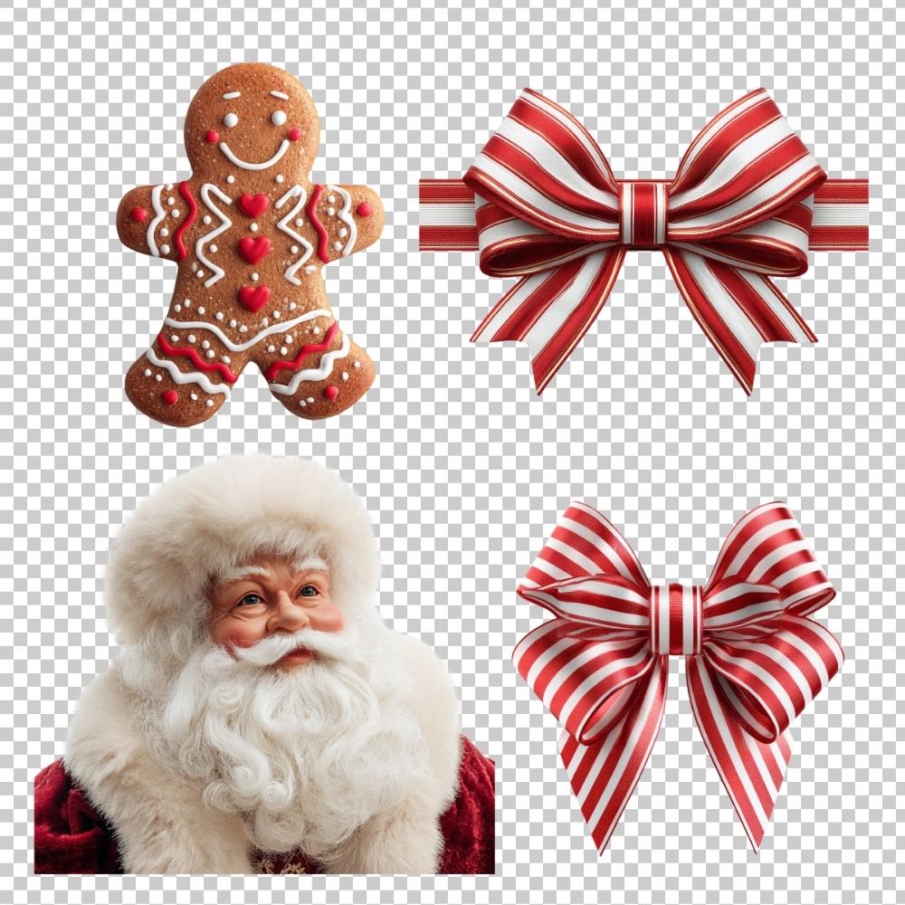 76 Christmas Asset PNG Transparent Background | Realistic Illustration ...