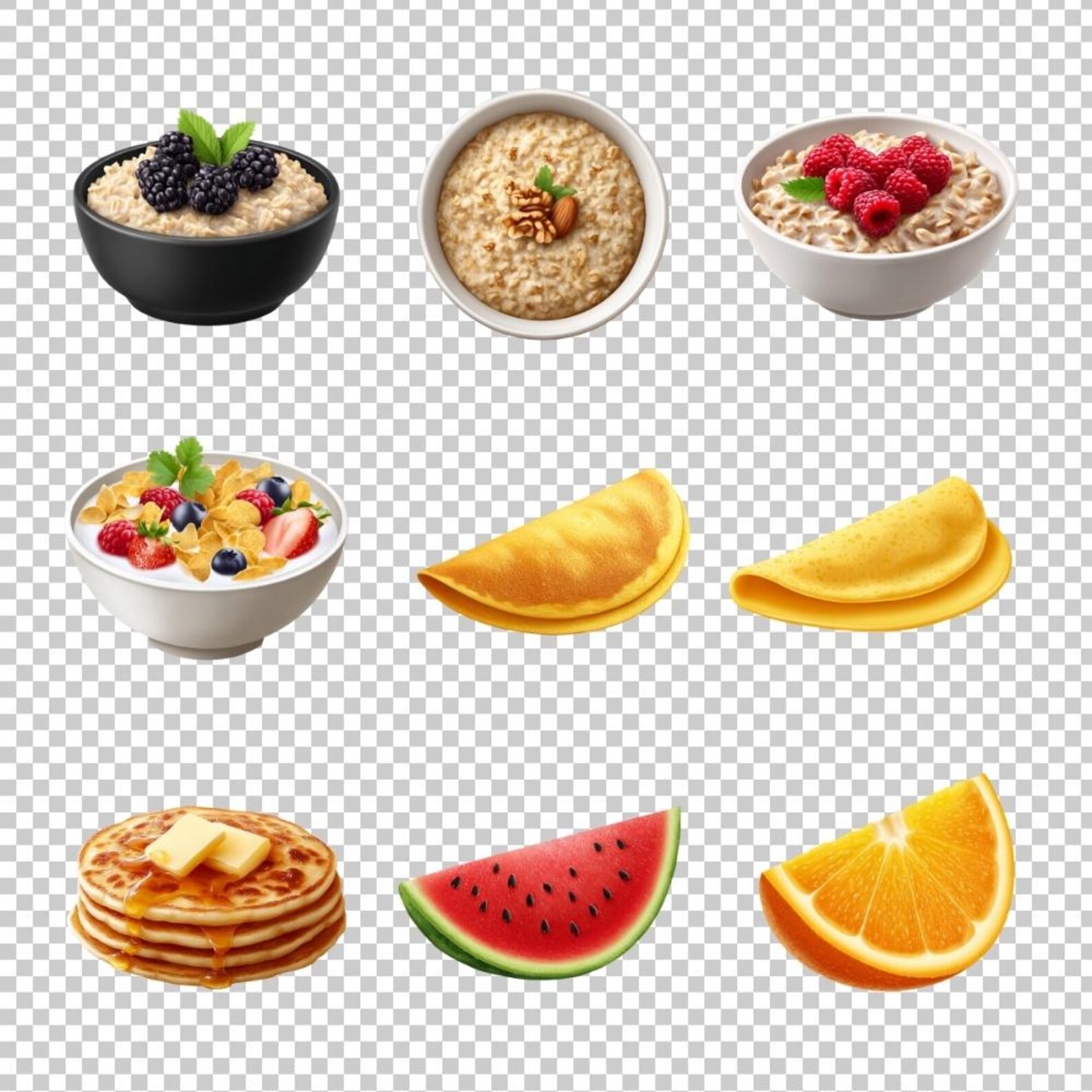 63 Breakfast Food PNG Transparent Background | Realistic Breakfast, Egg ...
