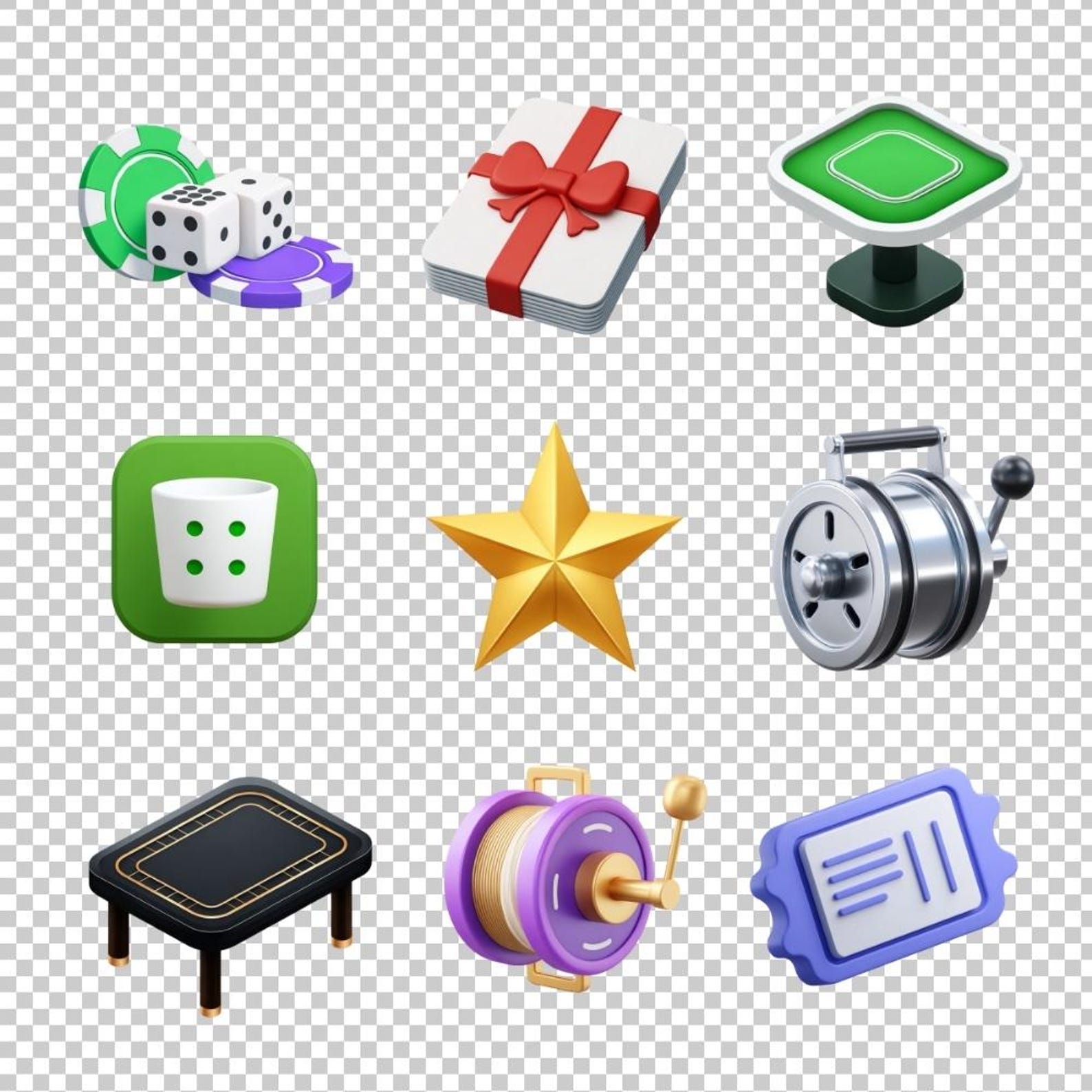80 3D Casino PNG Transparent Background | 3D Icon, Gambling, Poker ...