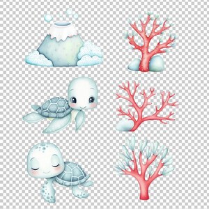 Watercolor Ocean Animals Clipart | Under the Sea Nursery (PNG, Digital ...