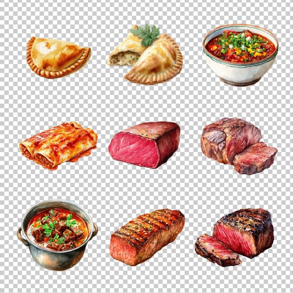 81 Beef Menu PNG File Transparent Background | Watercolor Steak, Burger ...