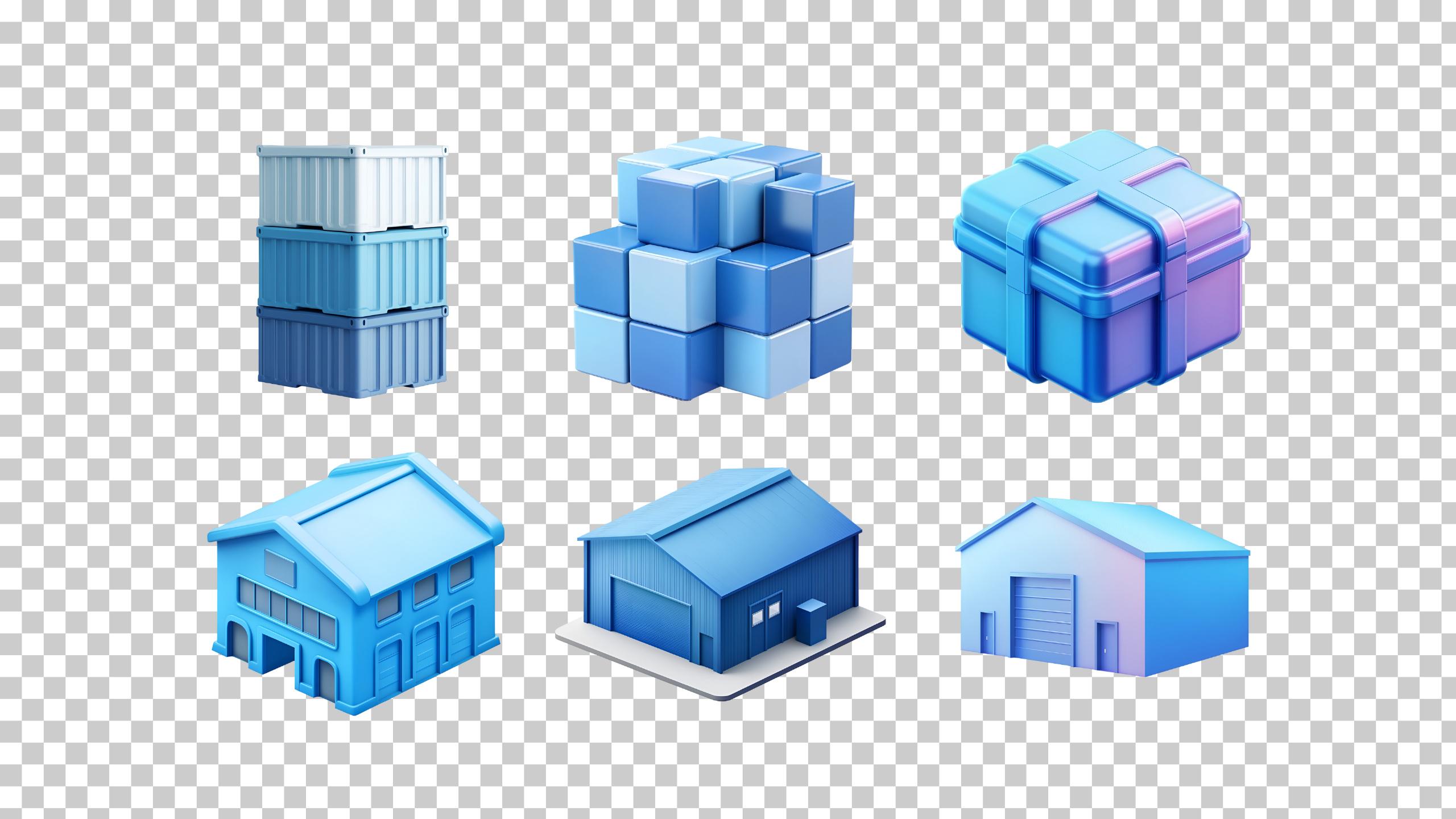 47 PNG - 3D Logistics & Shipping Icon Set | Transparent Supply Chain ...