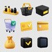 80 3D E-commerce PNG Transparent Background | 3D Icon, Online Shopping ...