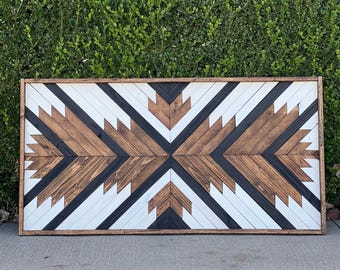 Aztec Wood Sign - Etsy