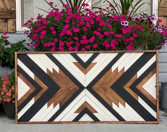 Aztec Wood Sign - Etsy