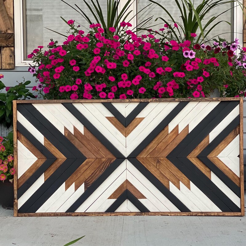 Aztec Wood Wall Art - Etsy