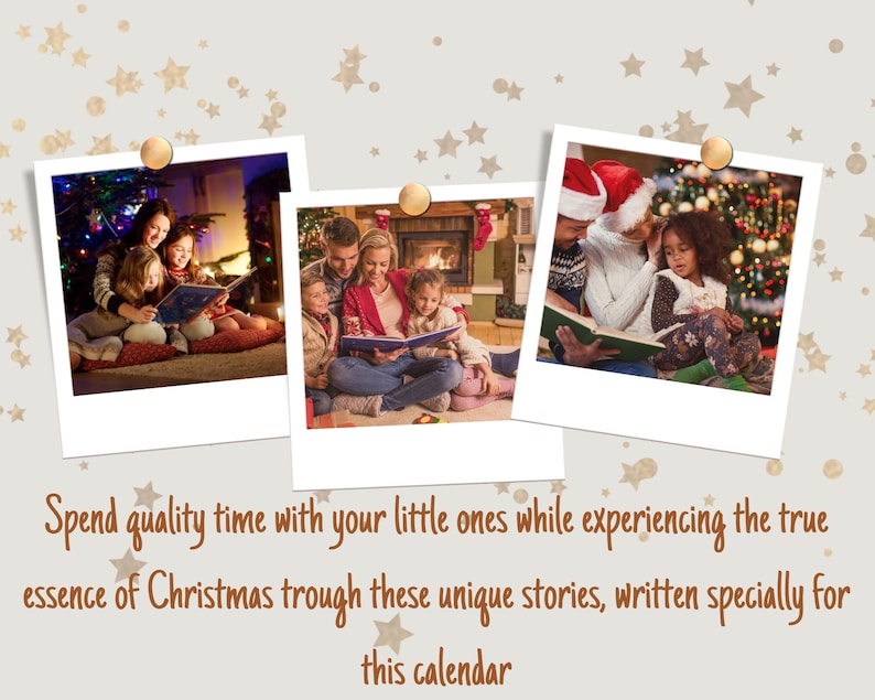 Story Advent Calendar for Kids and Adults, Christmas Printable Digital ...