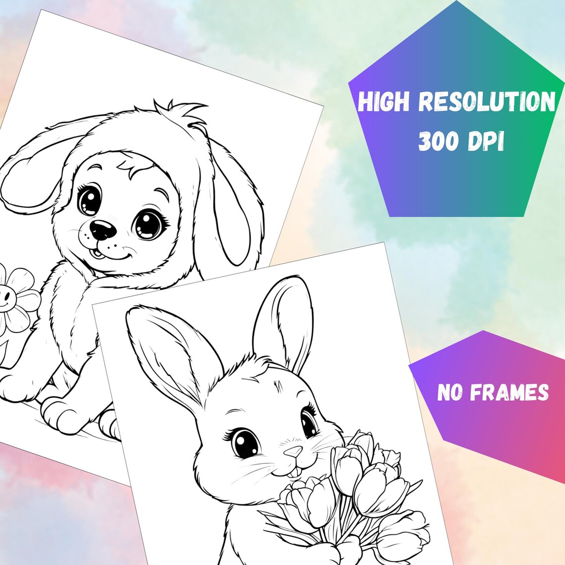 Easter Coloring Pages, Book for Kids, Toddlers, Preschool – Fun & Easy ...