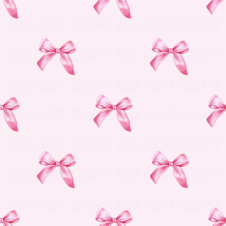 Pink Bows Seamless File - Etsy