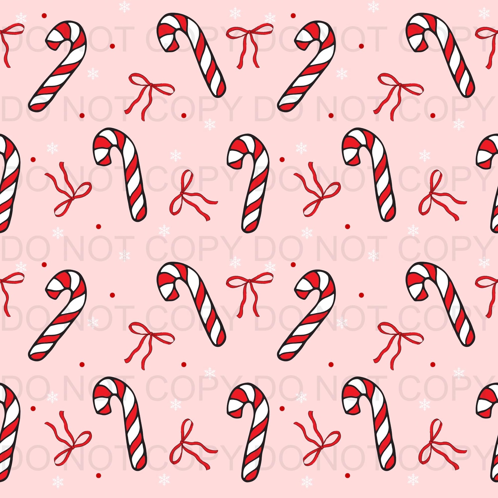 Coquette Candy Canes Seamless - Etsy