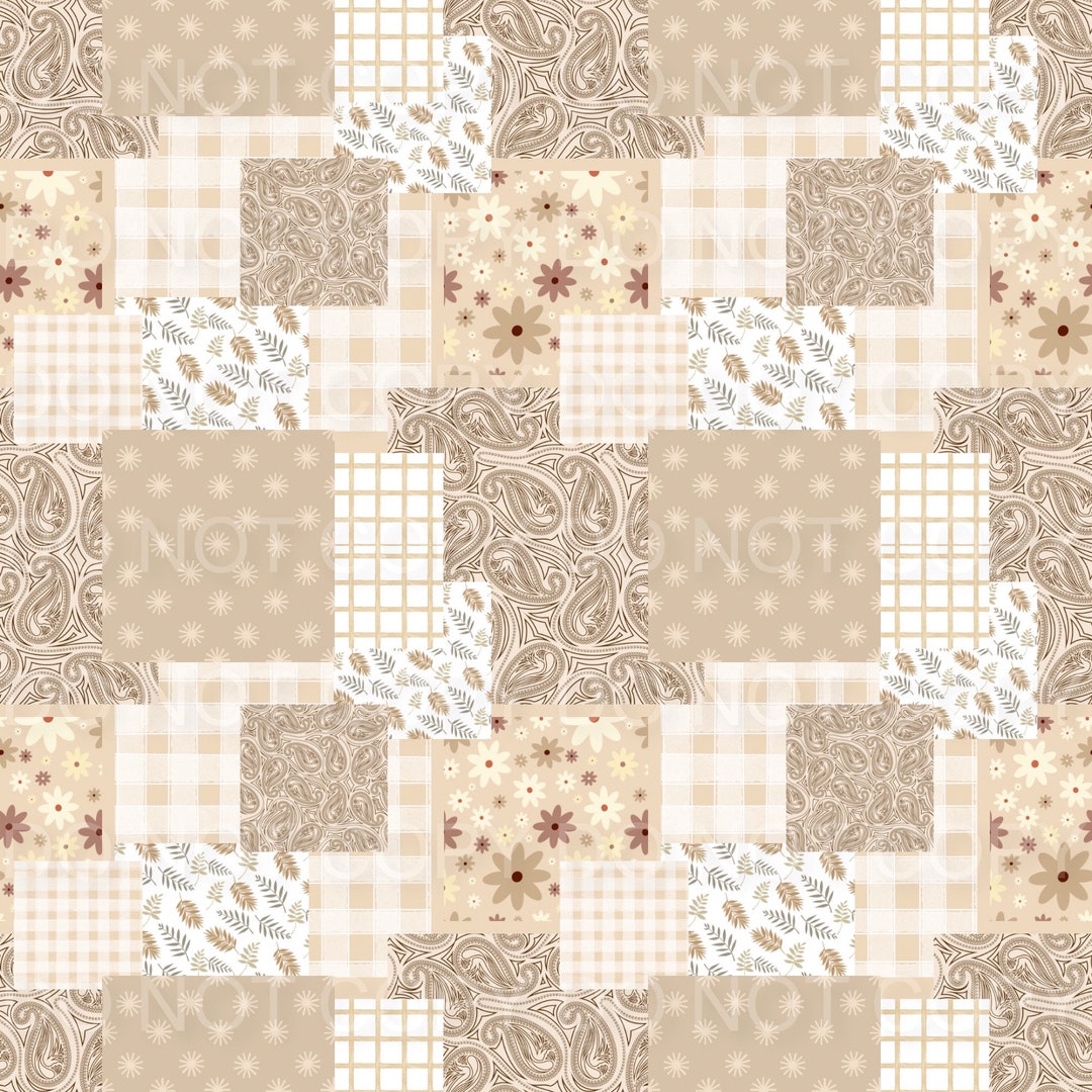 Patchwork Seamless File. Floral, Paisley, Checkered - Etsy