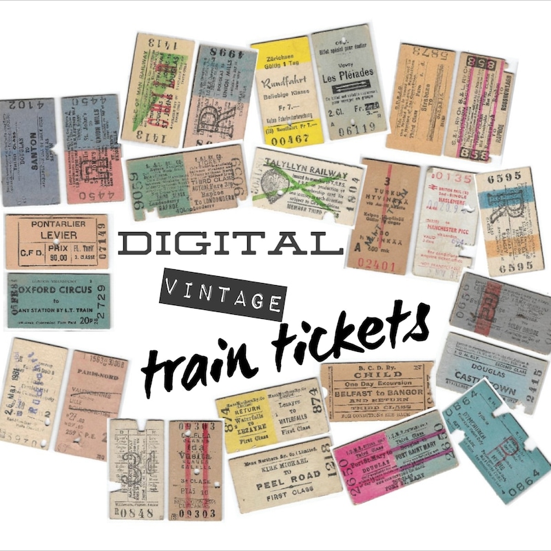 Train Ticket Template - Etsy