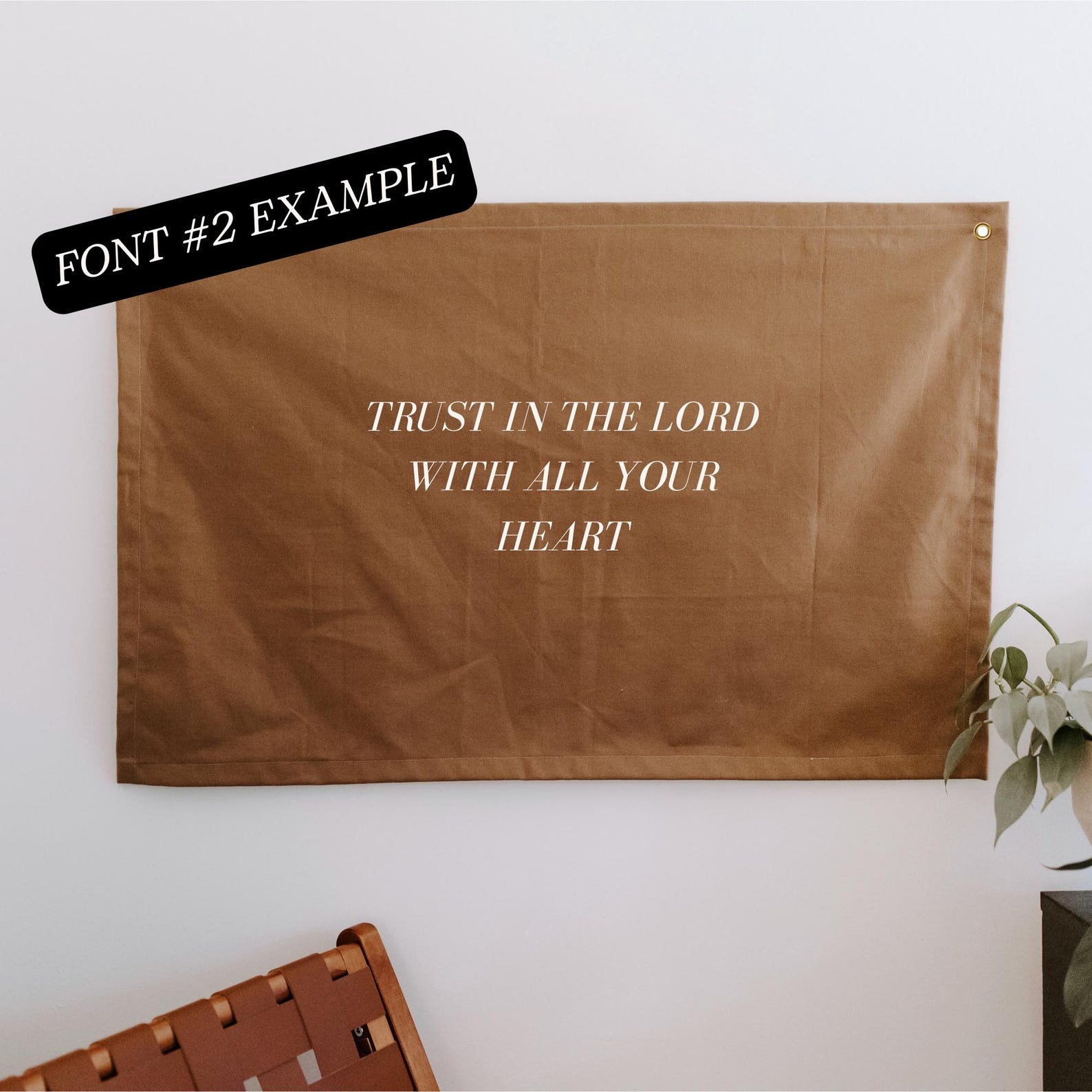 Bible Verse Custom Canvas Banner Custom Scripture Tapestry Wall Art ...