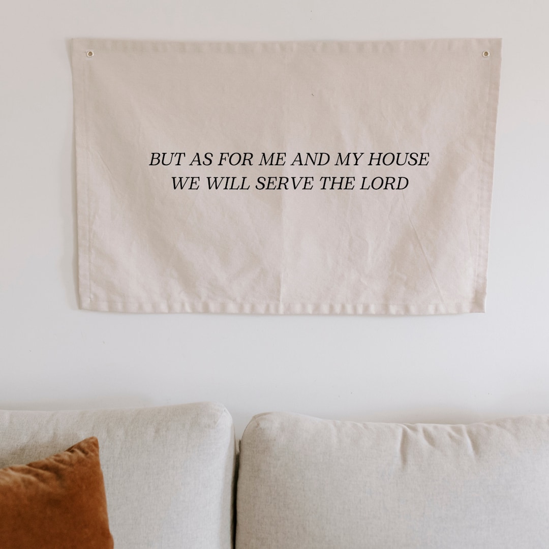 Bible Verse Wall Art Christian Home Decor Scripture Sign Fabric Wall ...