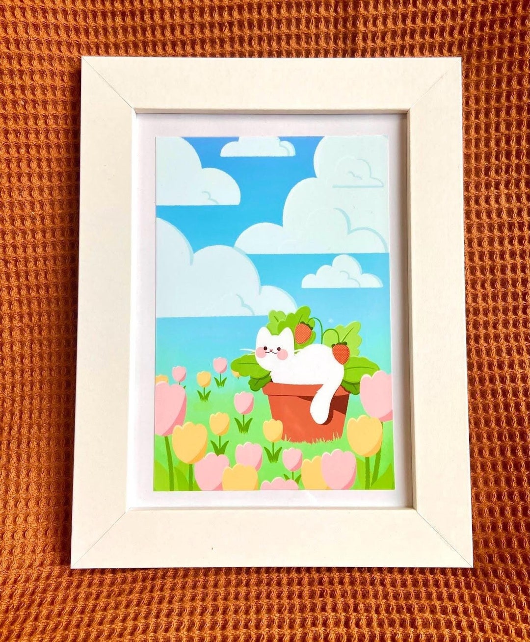 4 X 6 Straw-purr-y Art Print - Etsy