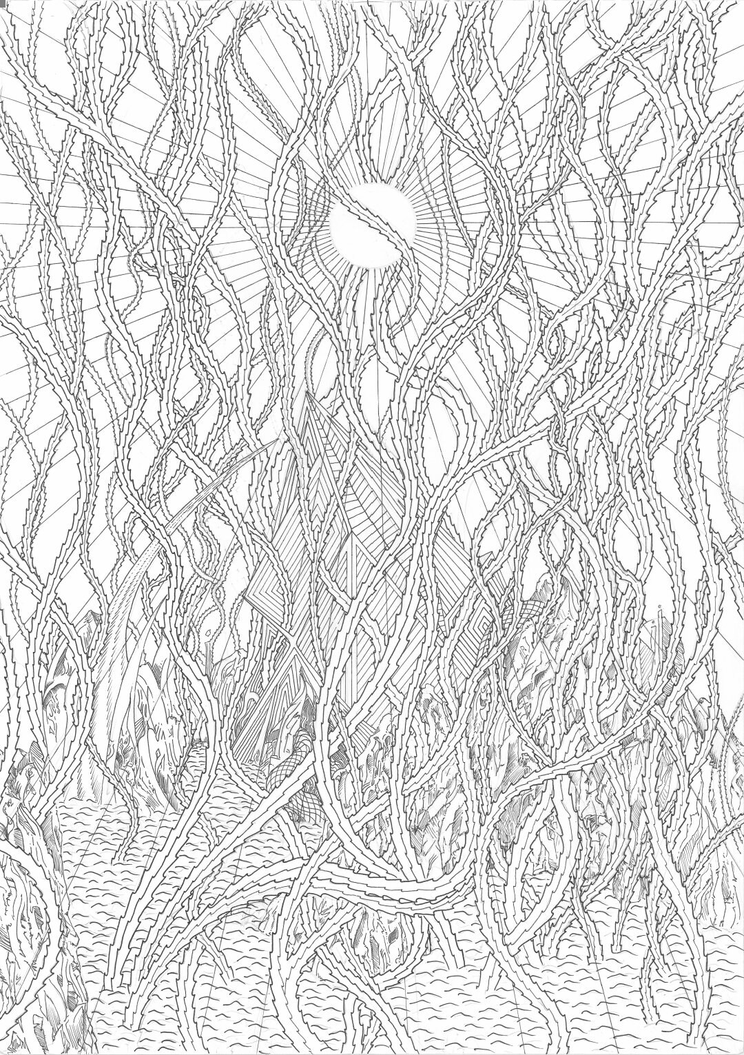 Print A3 "freezing Moon" - Etsy