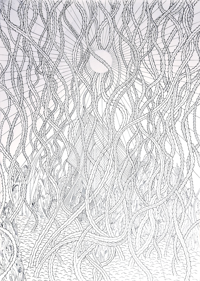 Print A3 "freezing Moon" - Etsy