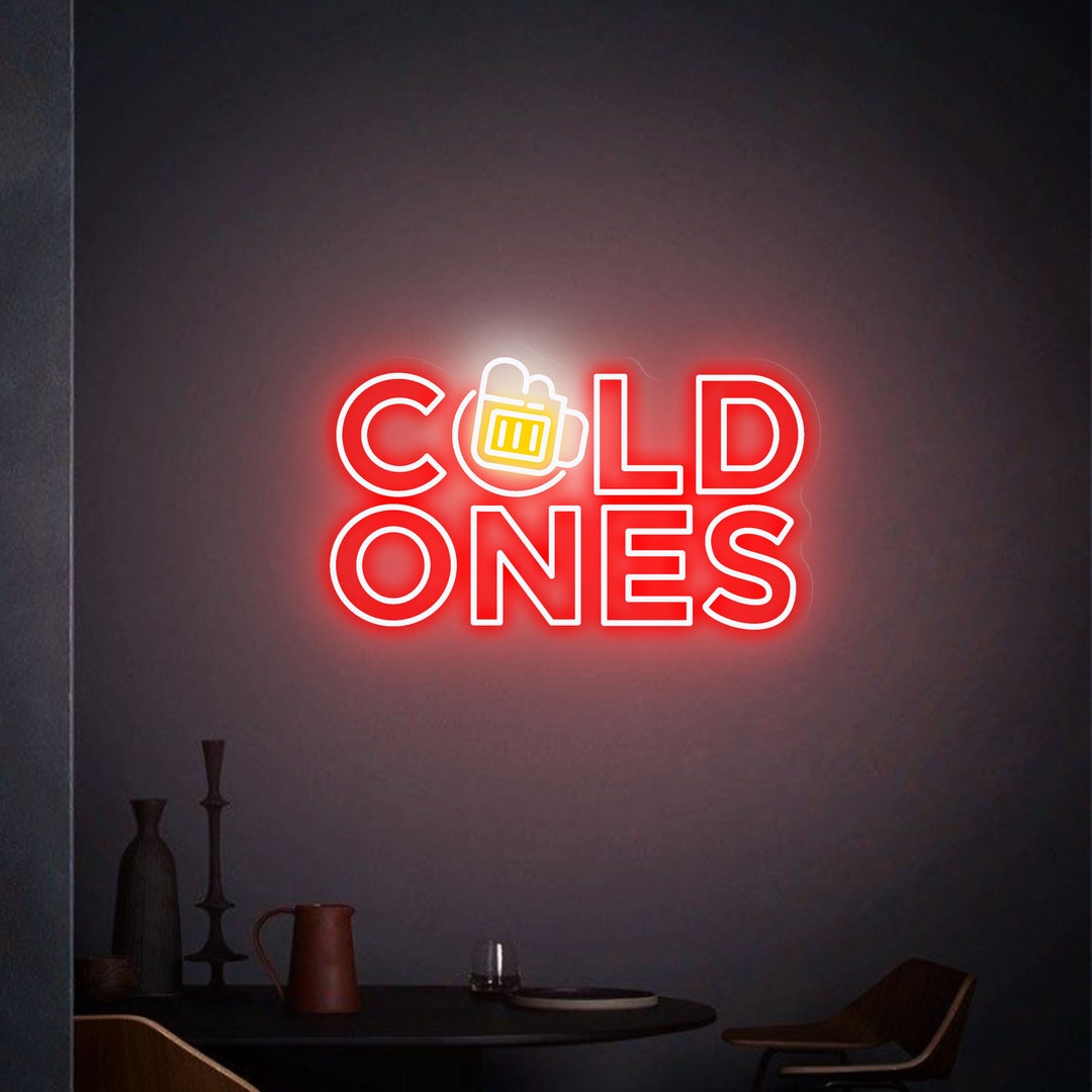 Cold Ones Neon Sign, Beer Led Sign, Custom Business Led Sign, Neon Bar ...