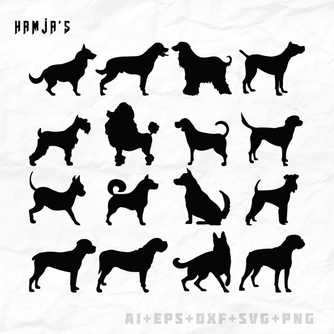 Dog SVG Bundle, Dog PNG Bundle, Dog Clipart, Dog SVG Cut Files for ...