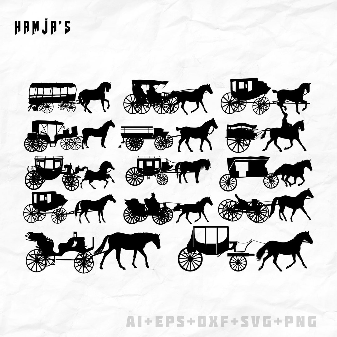 Carriage Svg Princess Carriage Horse Carriage Svg Carriage Silhouette ...