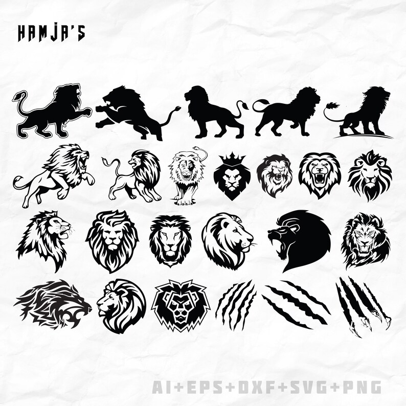 Lion SVG Bundle, Lion Svg, Lion Head Svg, Lion Silhouettes, Lion Png ... Lion SVG Bundle, Lion Svg, Lion Head Svg, Lion Silhouettes, Lion Png ...