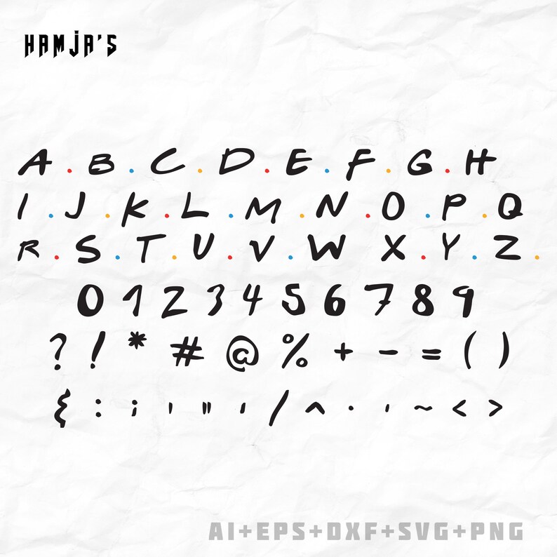 Friends Font SVG, Friends Digital Fonts, Friendship Font Svg, Alphabet ...