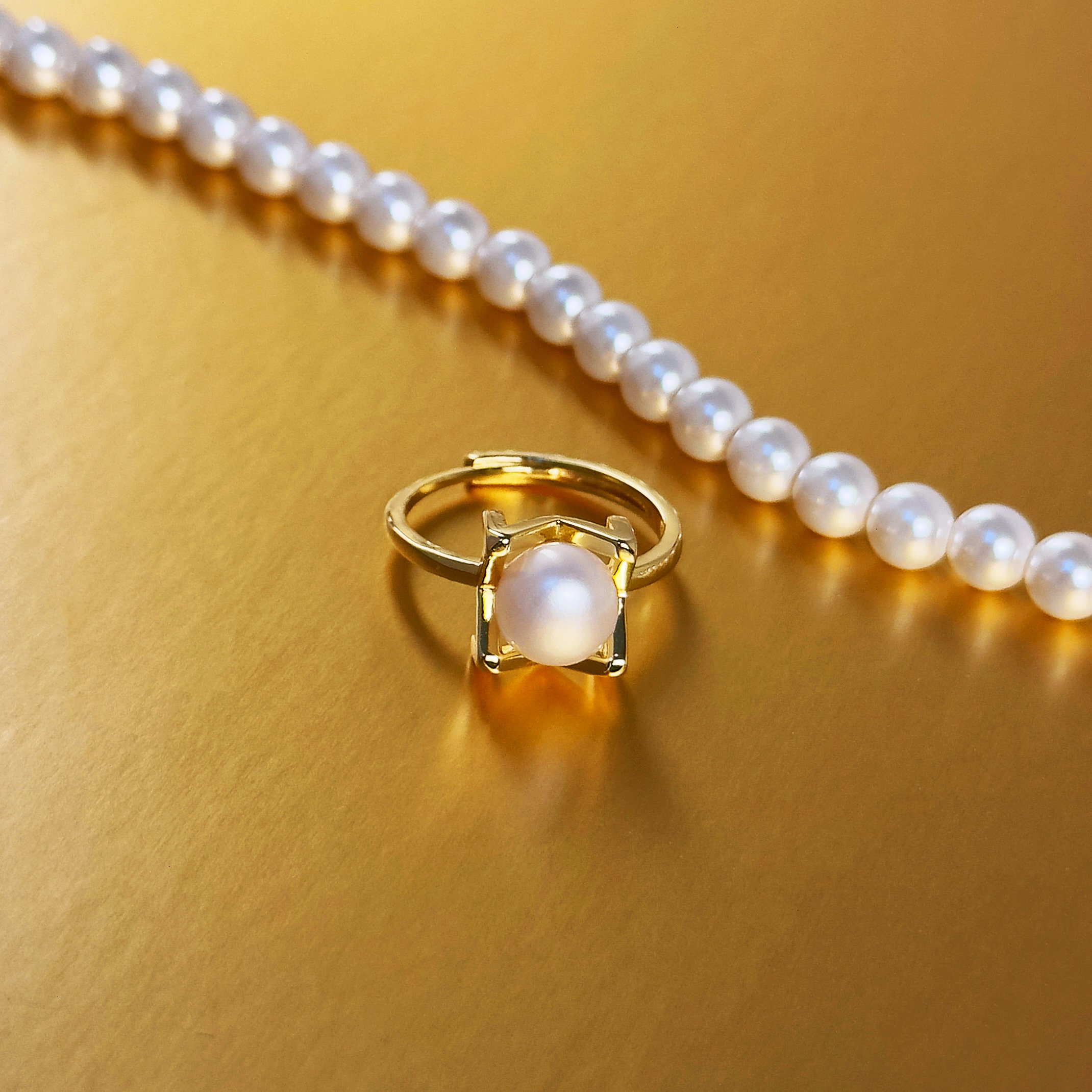 Classic Natural Freshwater Pearl Jewelry Set Pendant Necklace Keshi Pearl Stud Earrings 14K Gold ...