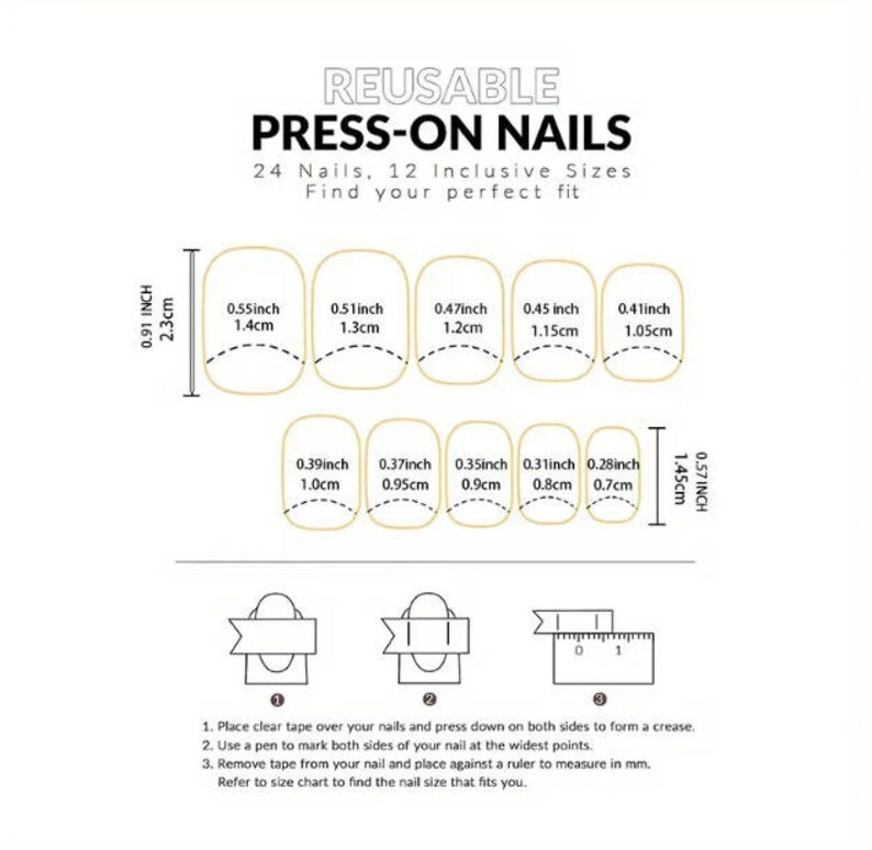 Glossy Gradient French Style Short Squared Press on Nails - Etsy