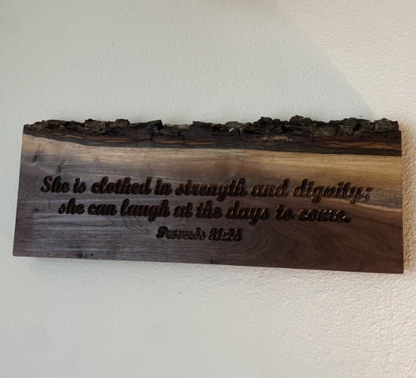 Live Edge Custom Wood Sign - Etsy