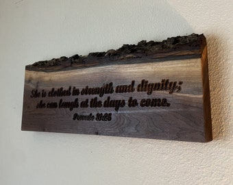 Custom Made Live Edge Sign - Etsy