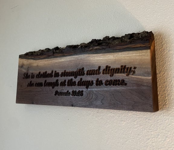 Live Edge Custom Wood Sign - Etsy