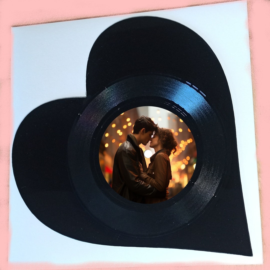Personalized Heart-shaped Vinyl Record With the Music of Your Choice - Etsy