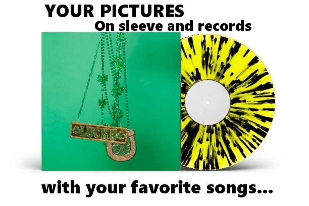 Personalized Vinyl Splatter With the Playlist of Your Choice, Marbled ...