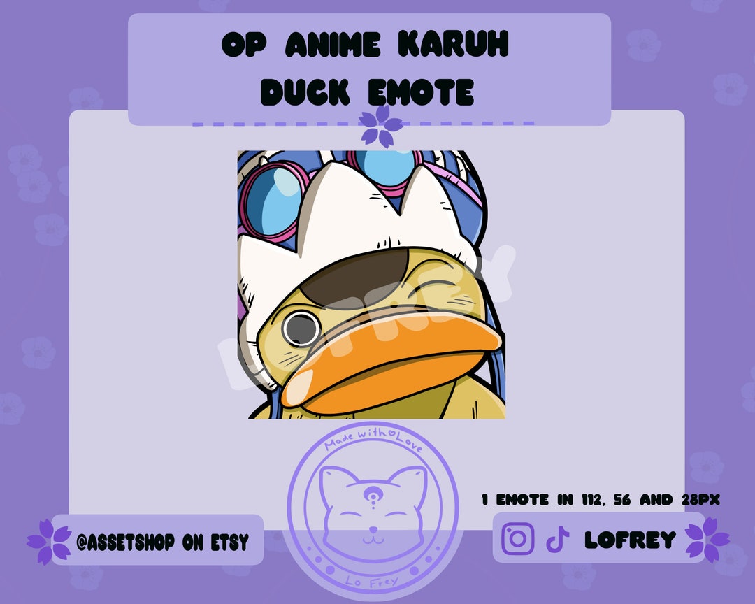 Anime Pirates OP Emote for Twitch/youtube/discord Karuh Vivi's Duck OP ...
