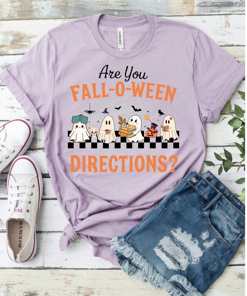 Are You Fall-o-ween Directions SVG PNG JPG | Cute Ghost Reading ...