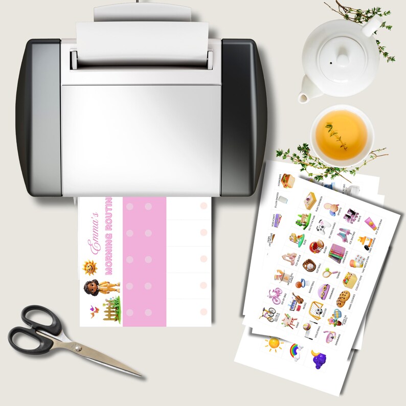Daily Routine Chart: Black Girl, Morning, Afternoon, Night (editable ...