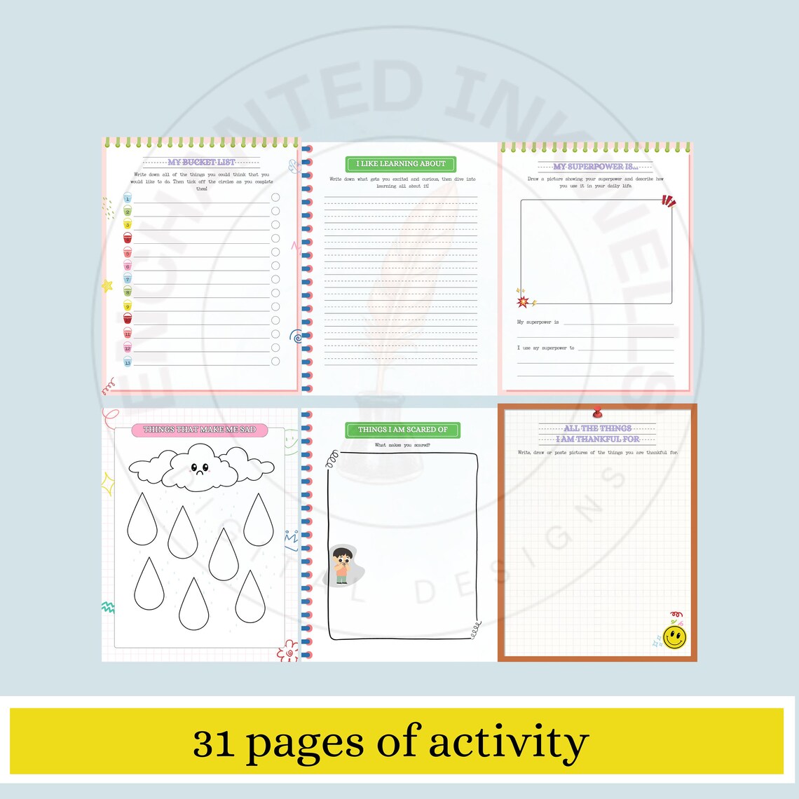 School Memory Book, Printable, Kids Journals, End of School Year ...