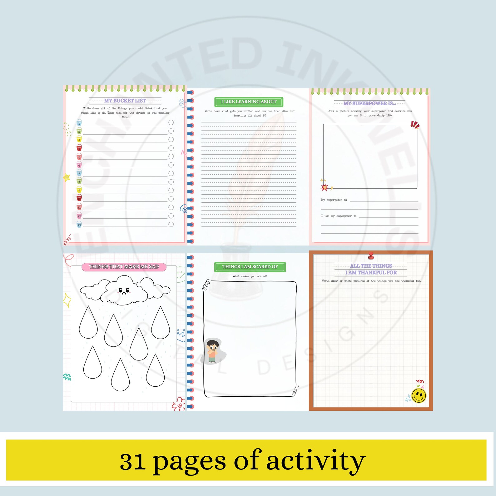 School Memory Book, Printable, Kids Journals, End of School Year ...