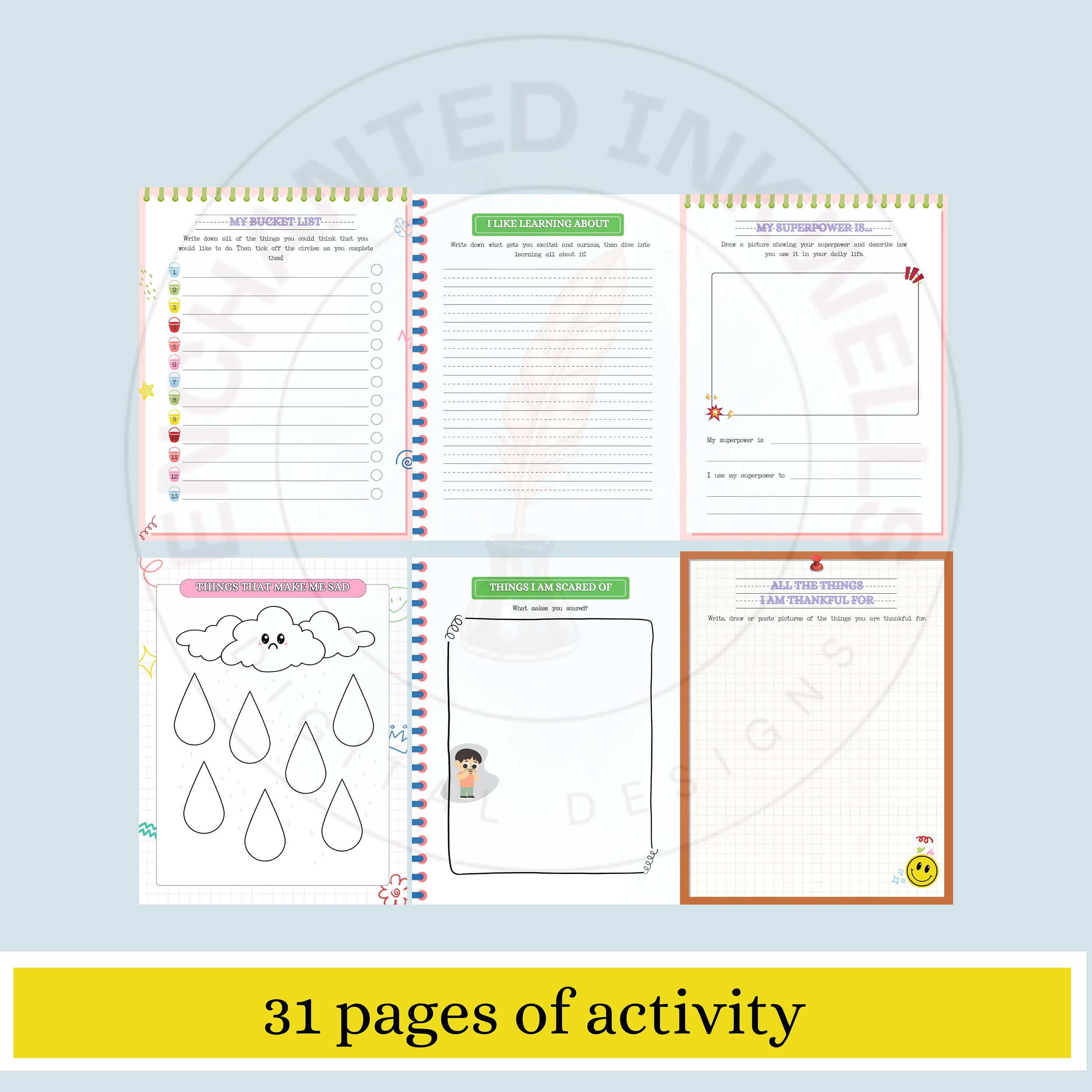 School Memory Book, Printable, Kids Journals, End of School Year ...