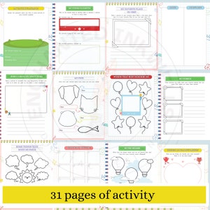 School Memory Book, Printable, Kids Journals, End of School Year ...