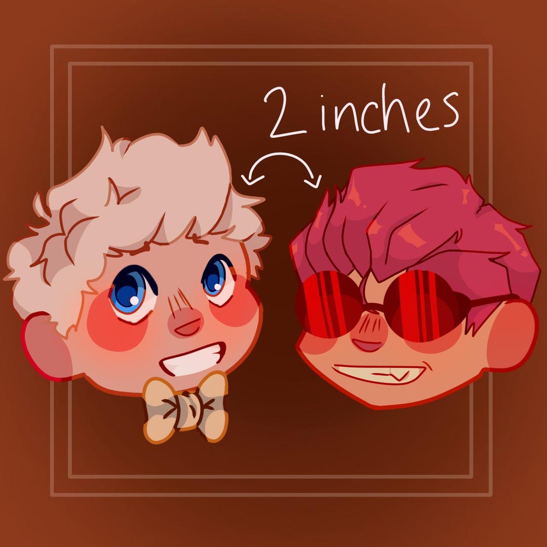 PREORDER Good Omens Chibi Stickers 2 Stickers Aziraphale and Crowley - Etsy