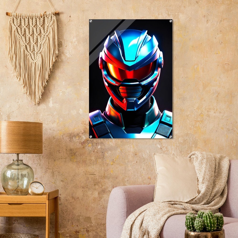 Sentai Helmet Plexiglass Board - Etsy