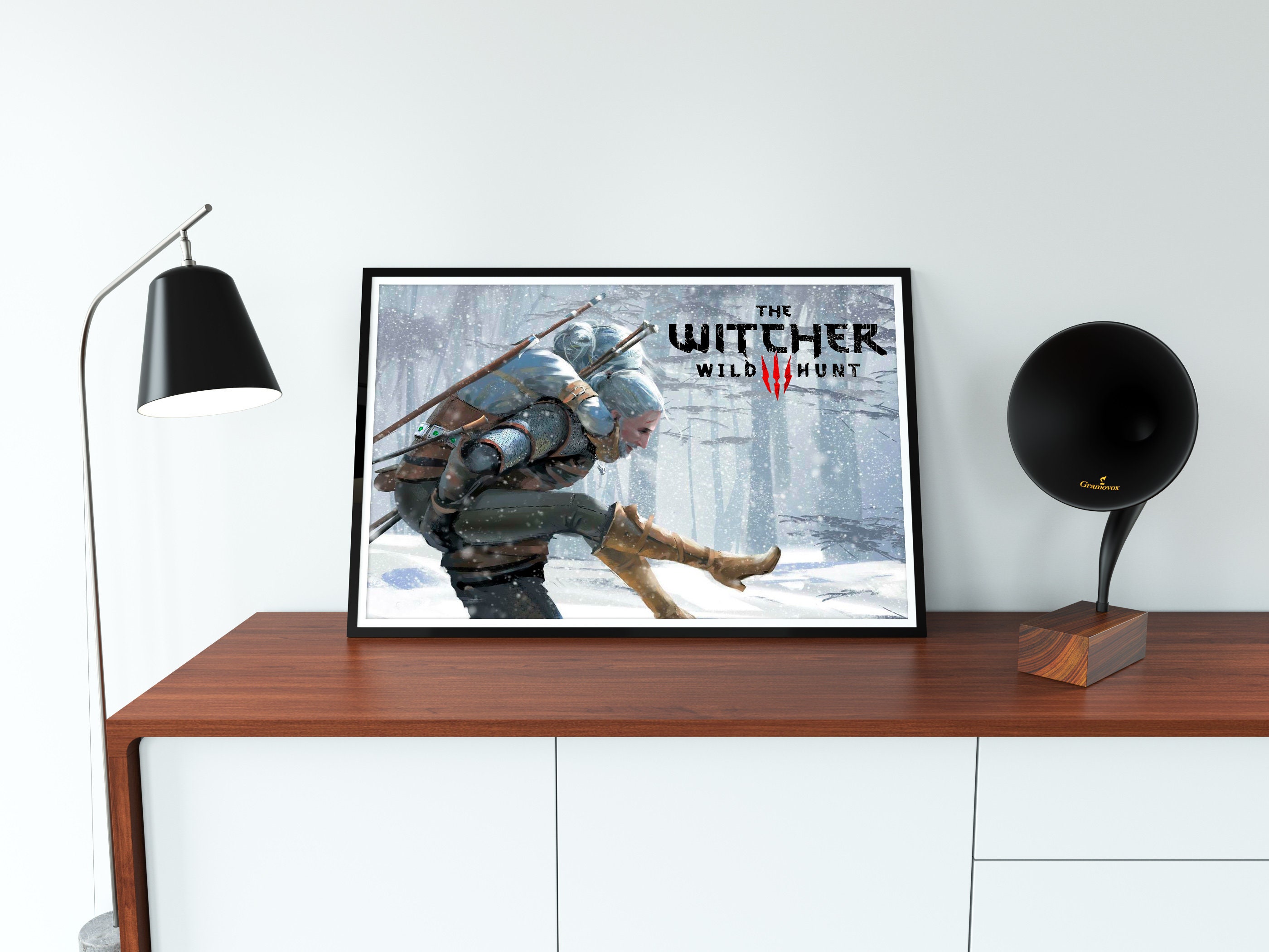 The Witcher 3 Poster, Gaming Poster, Video Game Poster, Gerald and Ciri ...